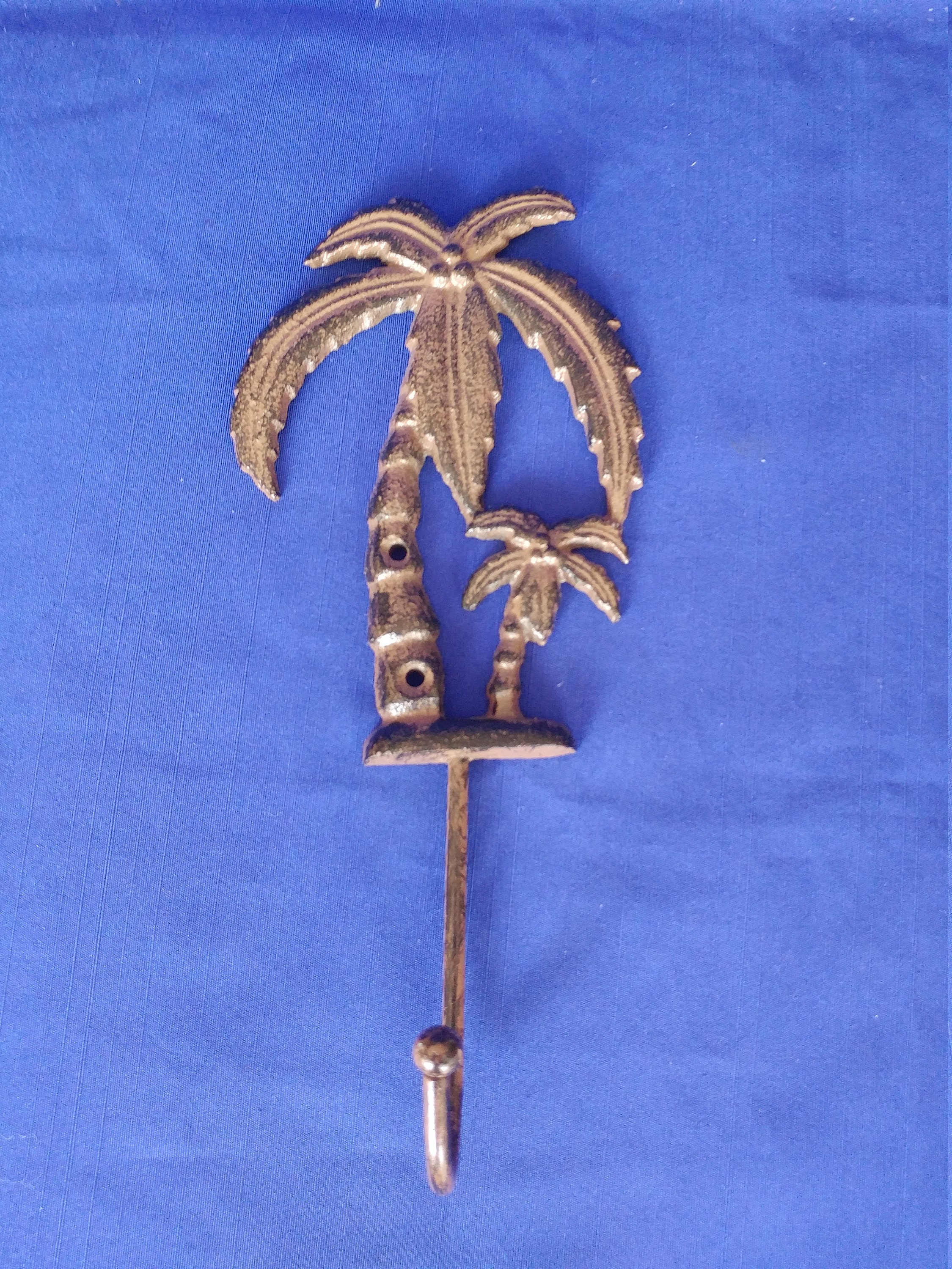 PALM TREE KEY Hook Coat Hook Cast Iron Coastal Decor Beach Cottage ...