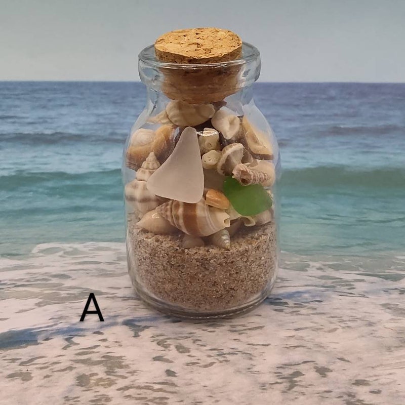 Sea Glass Jar - Etsy