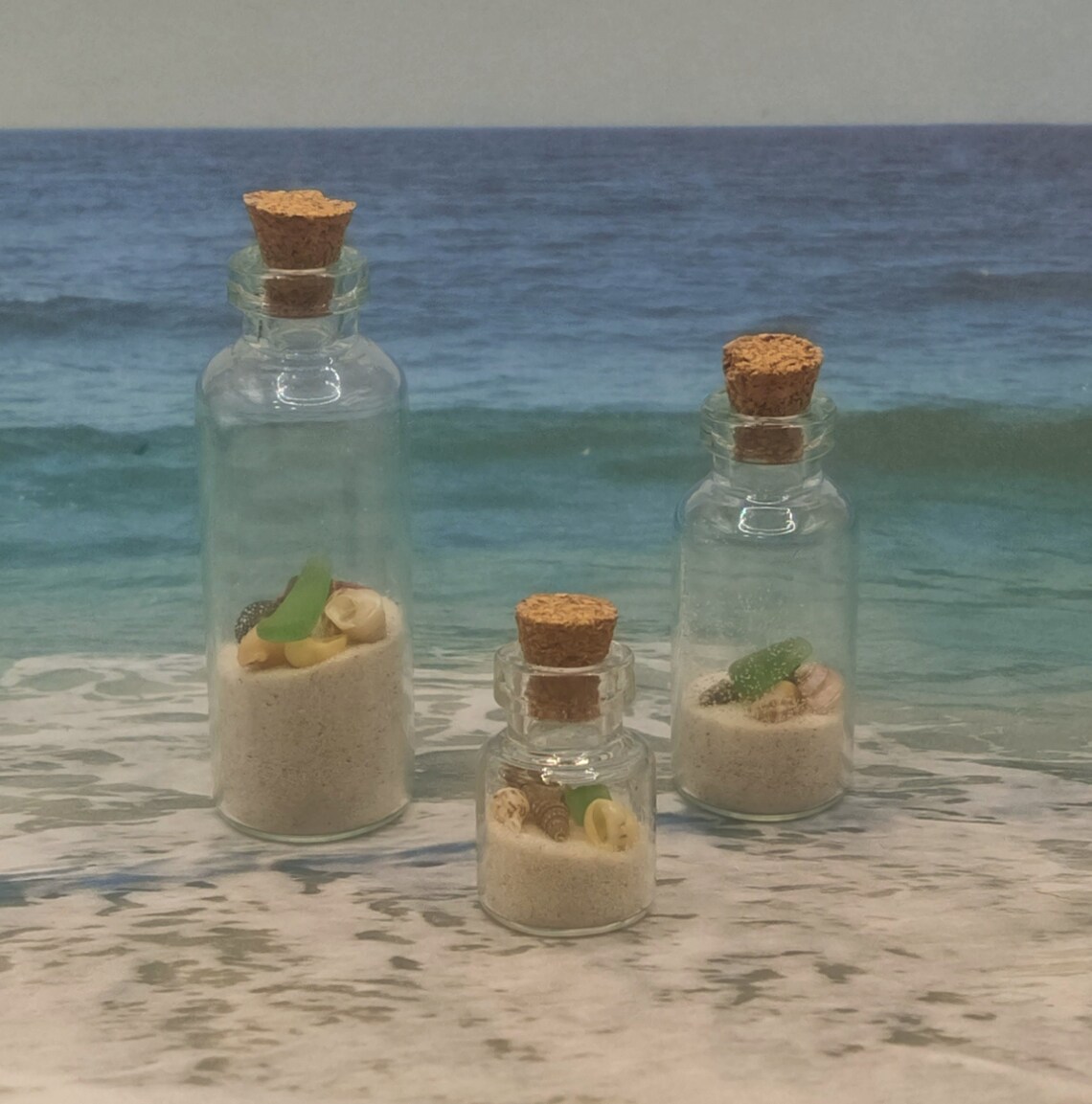 BEACH in a MINI BOTTLE~ Choose Beach Sand ~ Jewelry Craft ~ Mini Tube ...