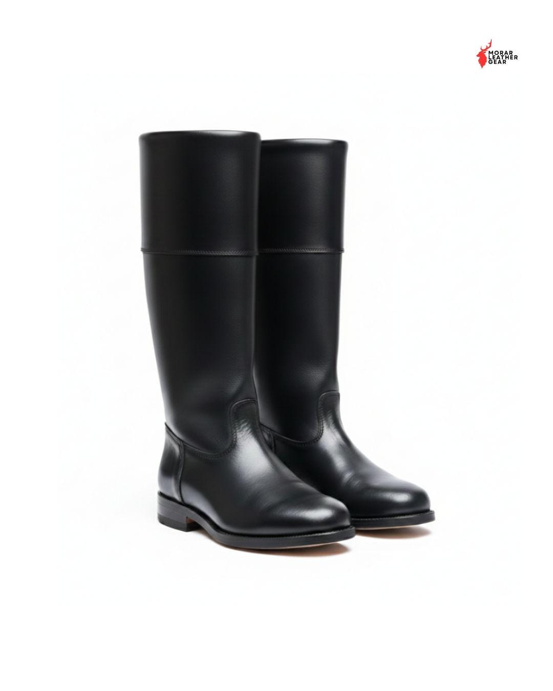 Handmade Colonial Riding Boots for Men | Revolutionary War Style Black ...