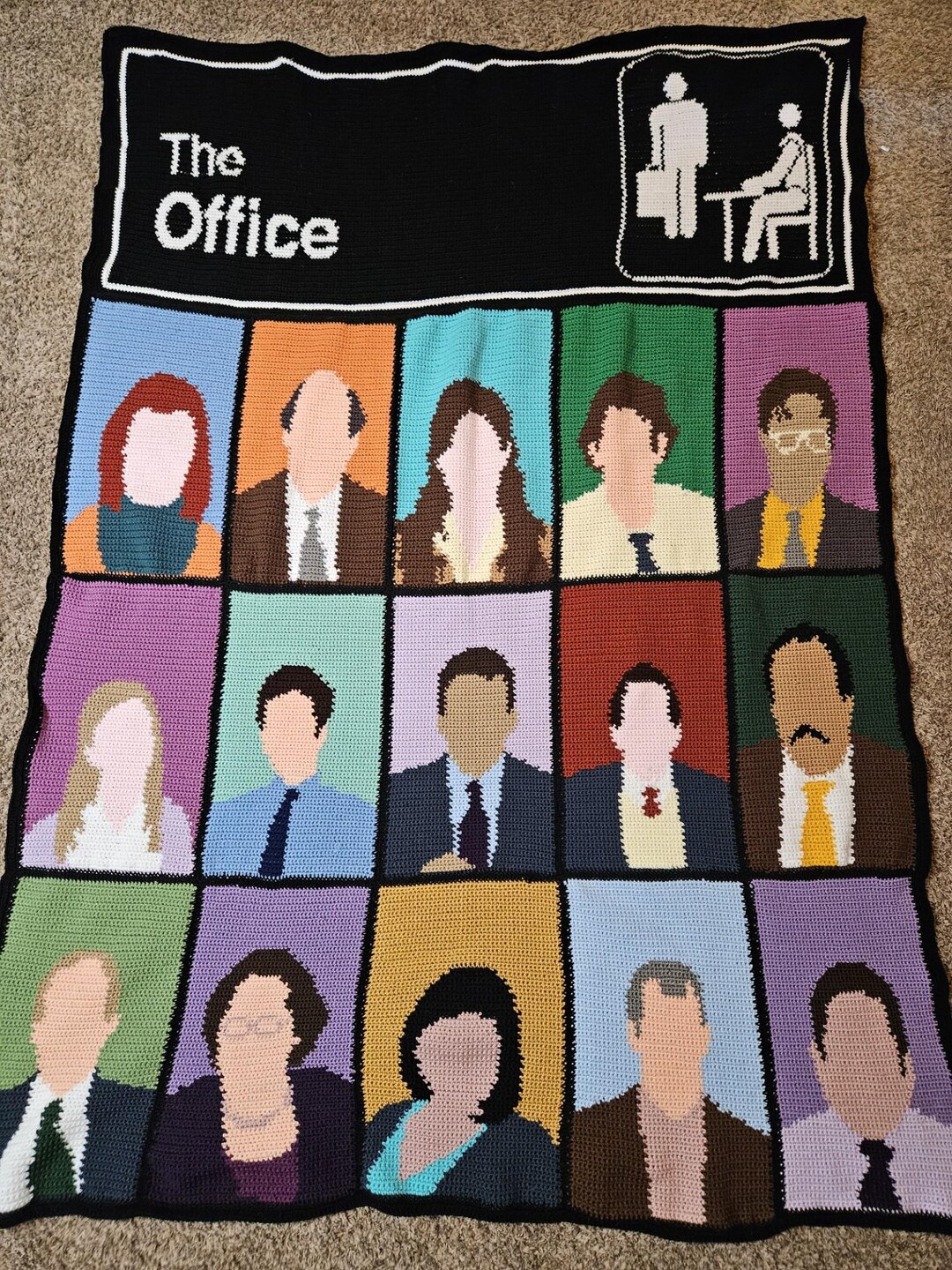 The Office Graphgan Pattern - Etsy