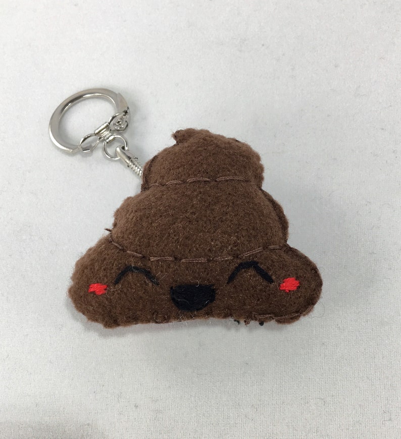 Mr. Poo Poop Keychain Funny Happy Mustache | Etsy