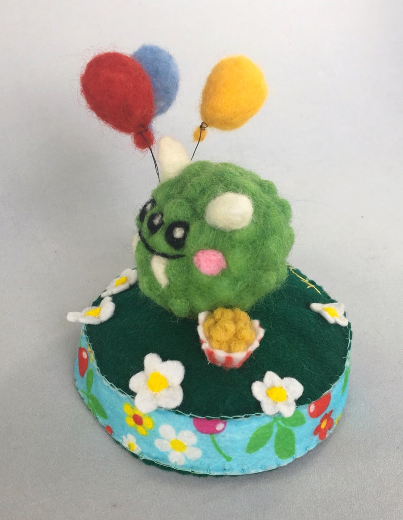 Needle Felted Alien Monster Plushie Monster's Day Out Fair Carnival - Etsy