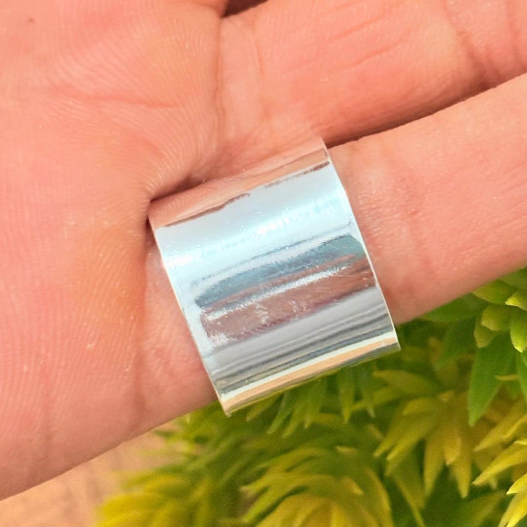 Bold 925 Sterling Silver Thick Ring | Crafted From Silver Sheet ...