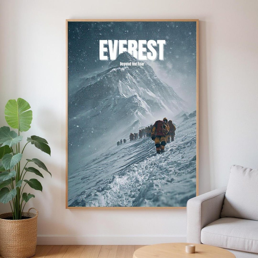 Mount Everest - Beyond the Fear - Premium Poster on Matte Paper With ...