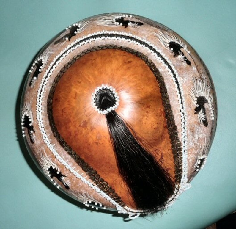 Bejeweled - Spirit Herd Kettle Gourd With Lid - Etsy