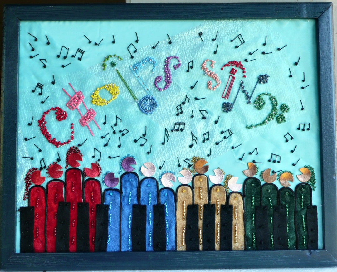 Choirs Sing! -- Music Art Wall Hanging - Etsy UK