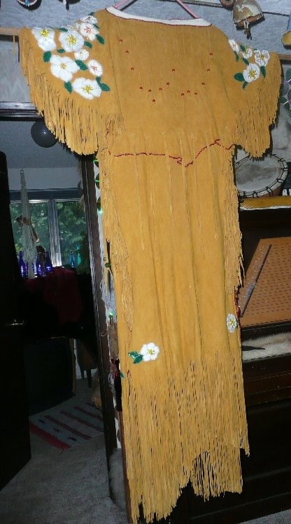 Cherokee Rose Leather Dress - Etsy