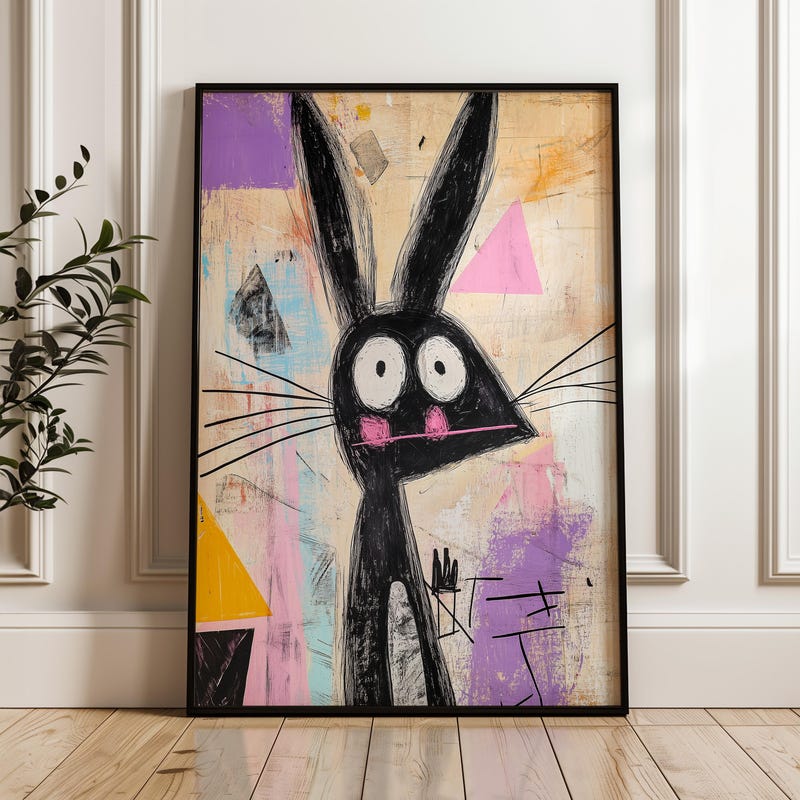 Funky Rabbit Art - Etsy UK