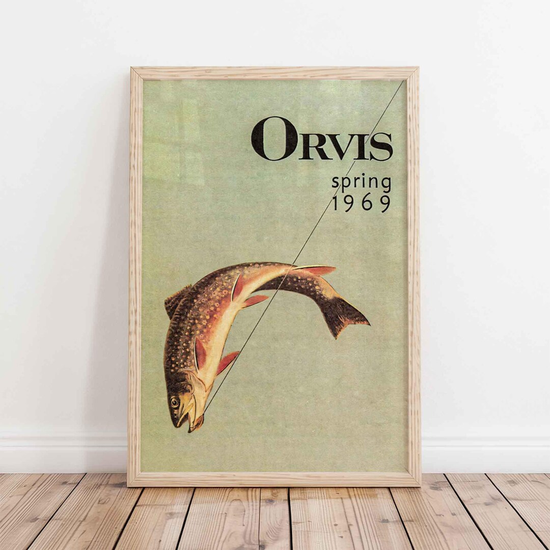 Vintage Orvis 1969 Fishing Catalog Poster – Retro Wall Art Print - Etsy