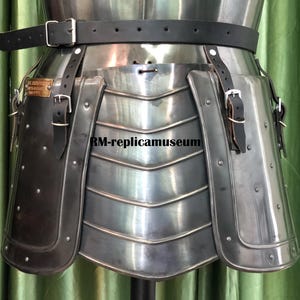 Medieval Armor Breastplate Backplate W/tasset Belt Knight Armor Suit ...
