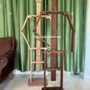 Medieval Armor Display Stand: Solid Wood Full Suit Holder, Dark Brown ...