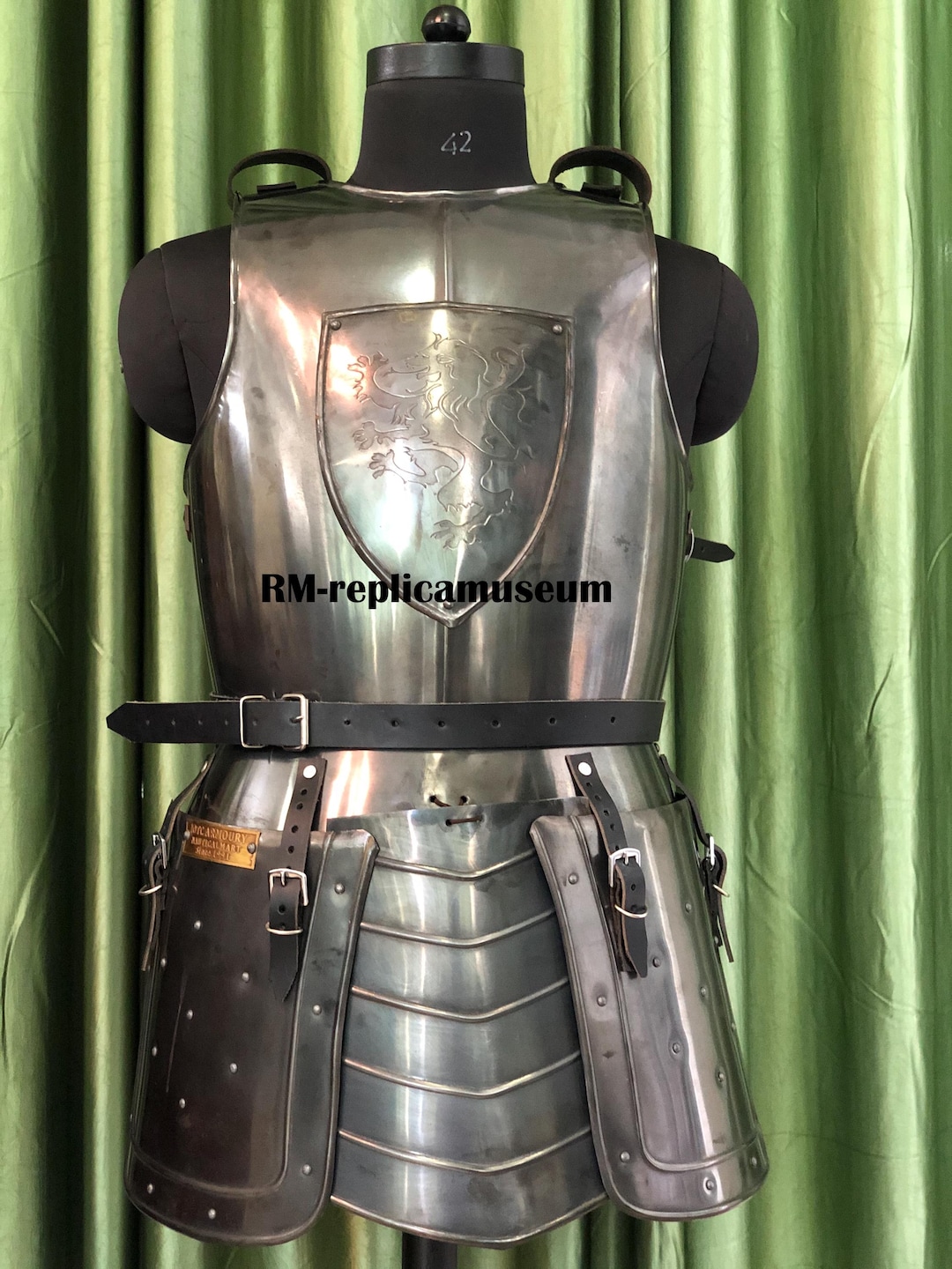 Medieval Armor Breastplate Backplate W/tasset Belt Knight Armor Suit ...