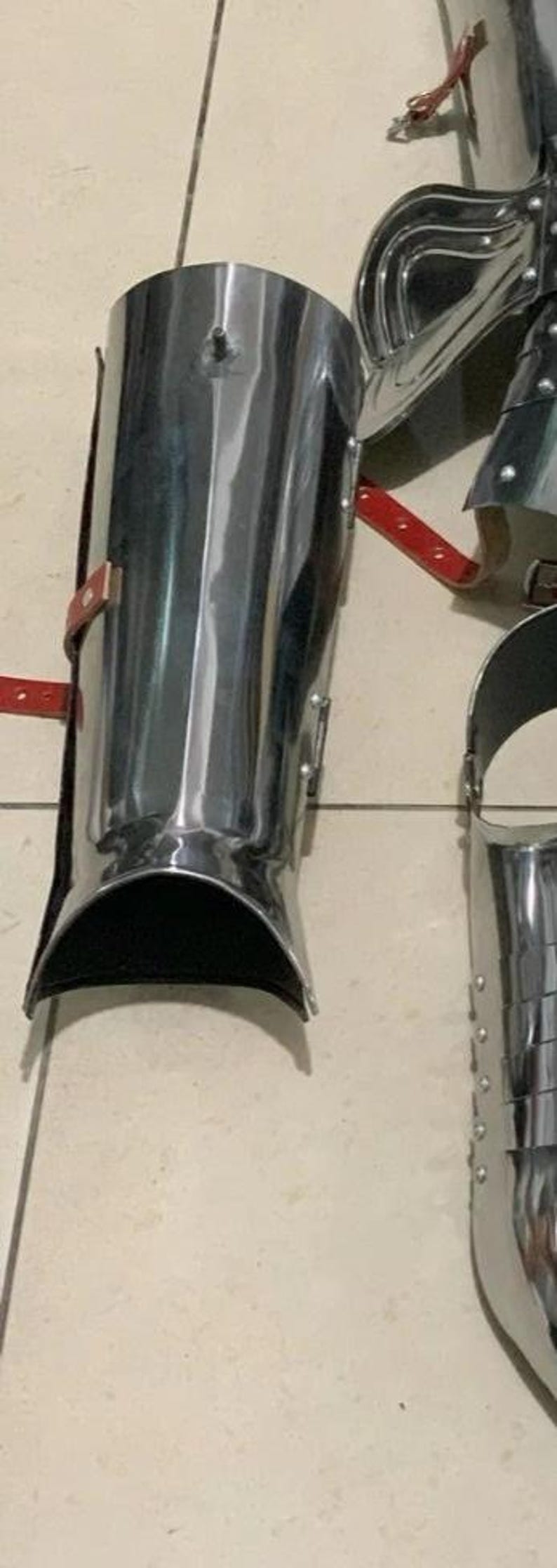 Medieval Gothic Steel Full Leg Armor LARP Renaissance Halloween Costume ...