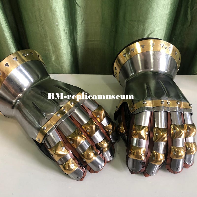 Gold Gauntlets - Etsy