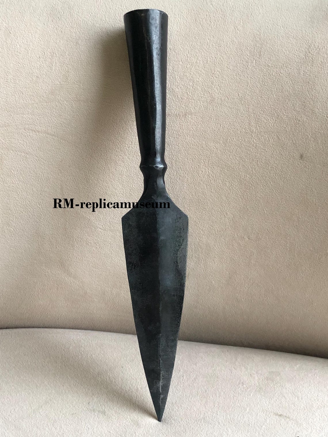 Hand Forged Viking Saga Iron Spearhead Reproduction Roman or Medieval ...