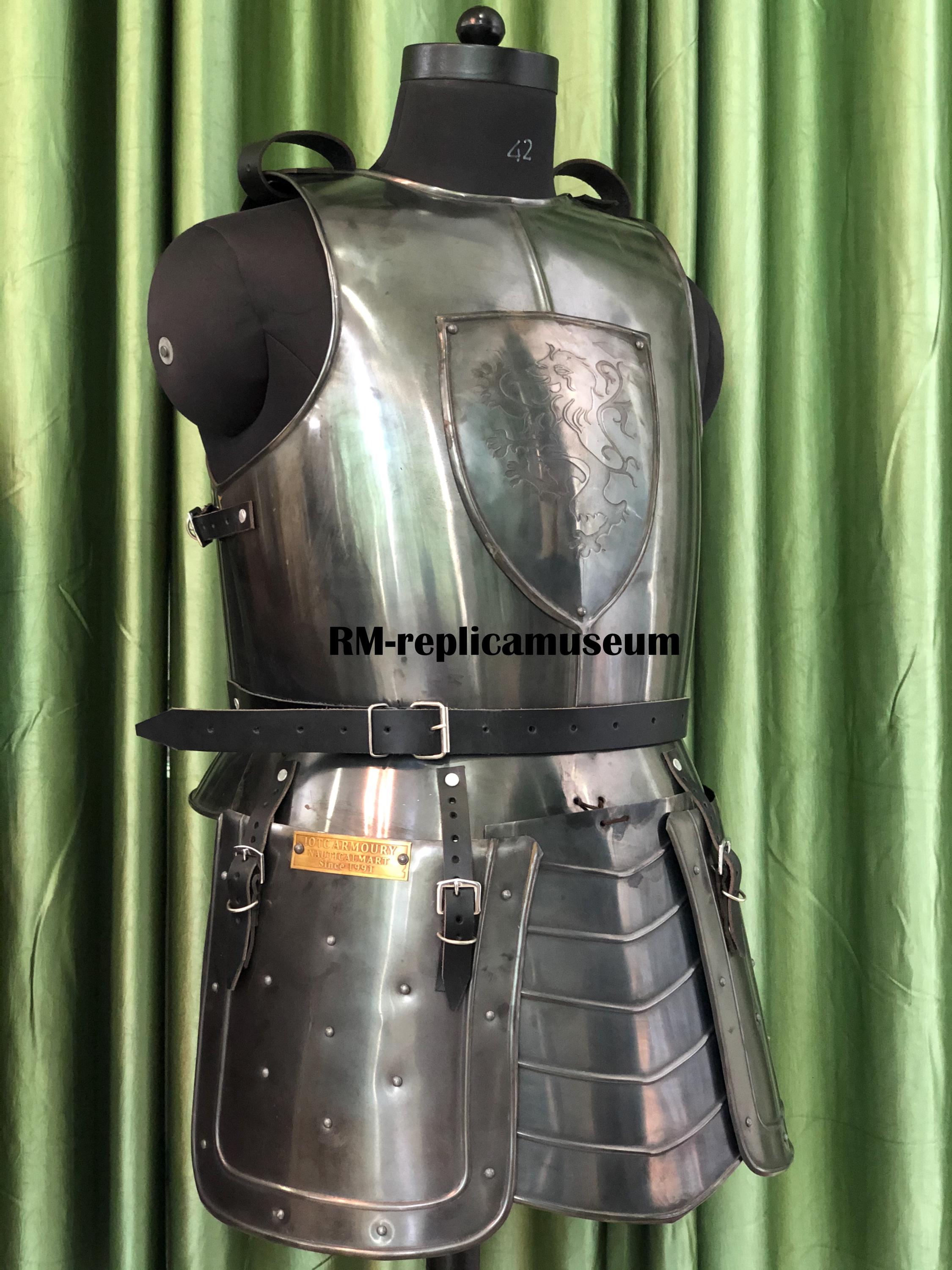 Medieval Armor Breastplate Backplate W/tasset Belt Knight Armor Suit ...