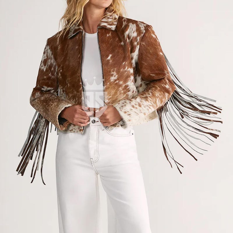 Fringe Print Jacket - Etsy