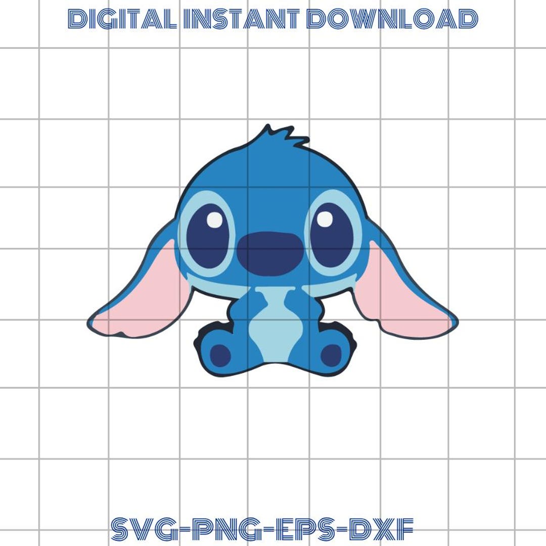 Baby-Dusche-Svg, Baby-Stich-Svg, Stich-Svg, Stich Png, Baby-Svg, Blau ...