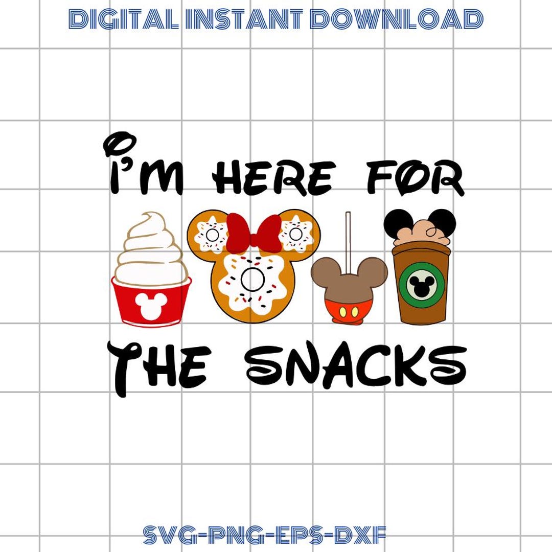 Snack Svg Png Dxf Eps Pdf Files for Cricut or Silhouette Clipart ...