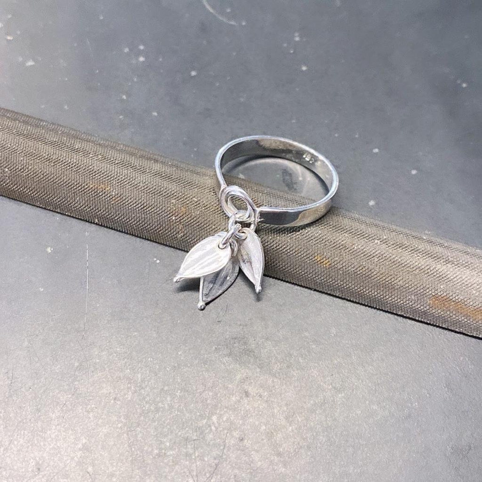 Silver Charm Ring, Dangle Ring, Silver Ring for Women, Boho Silver Ring ...