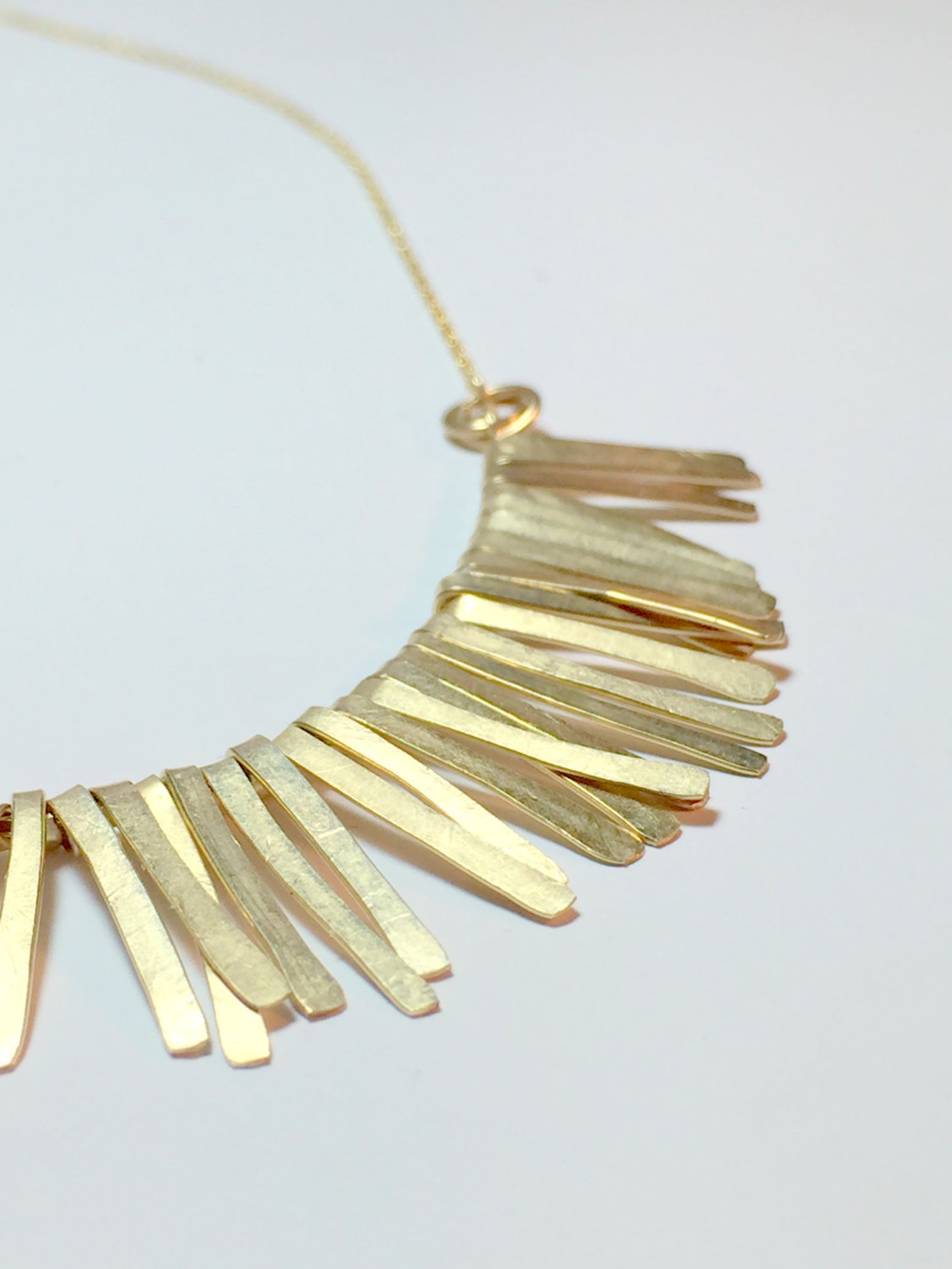 Gold necklace Bib necklace Boho necklace Bridal necklace | Etsy