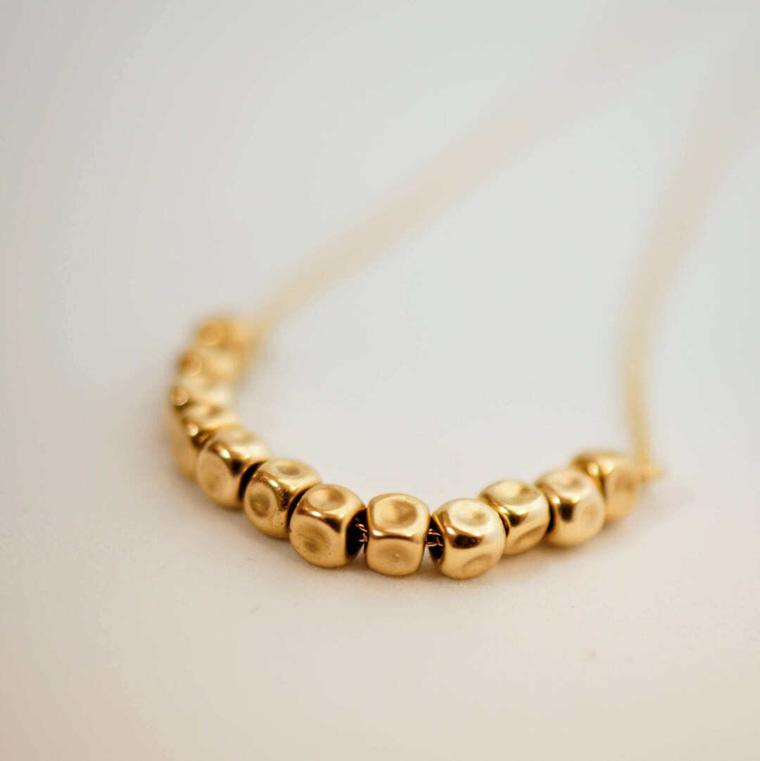 Collar Dainty, Collar de oro, Collar nuggets, Collar simple, Collar ...