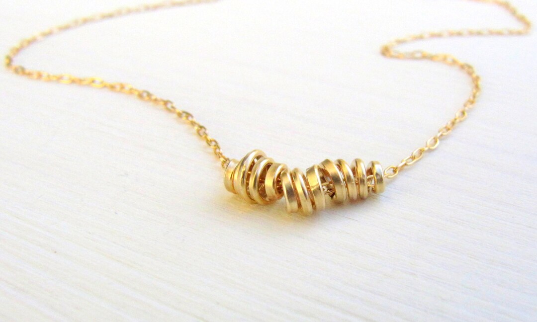 Gold Necklace, Simple Gold Necklace, Dainty Necklace, Minimalist ...