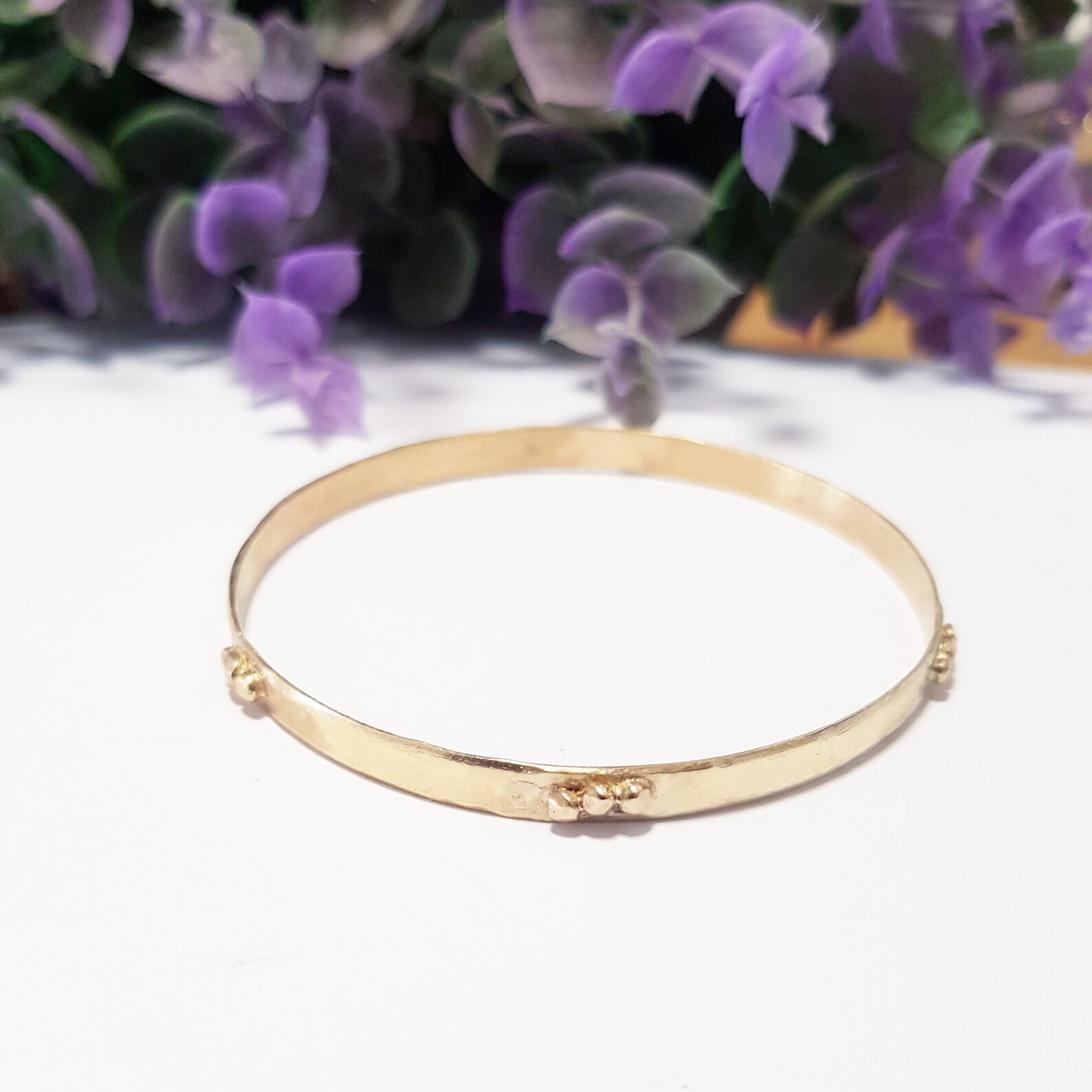 Solid Gold Bracelet, Gold Bangle, 14k Gold Bracelet, Gold Bracelet for ...