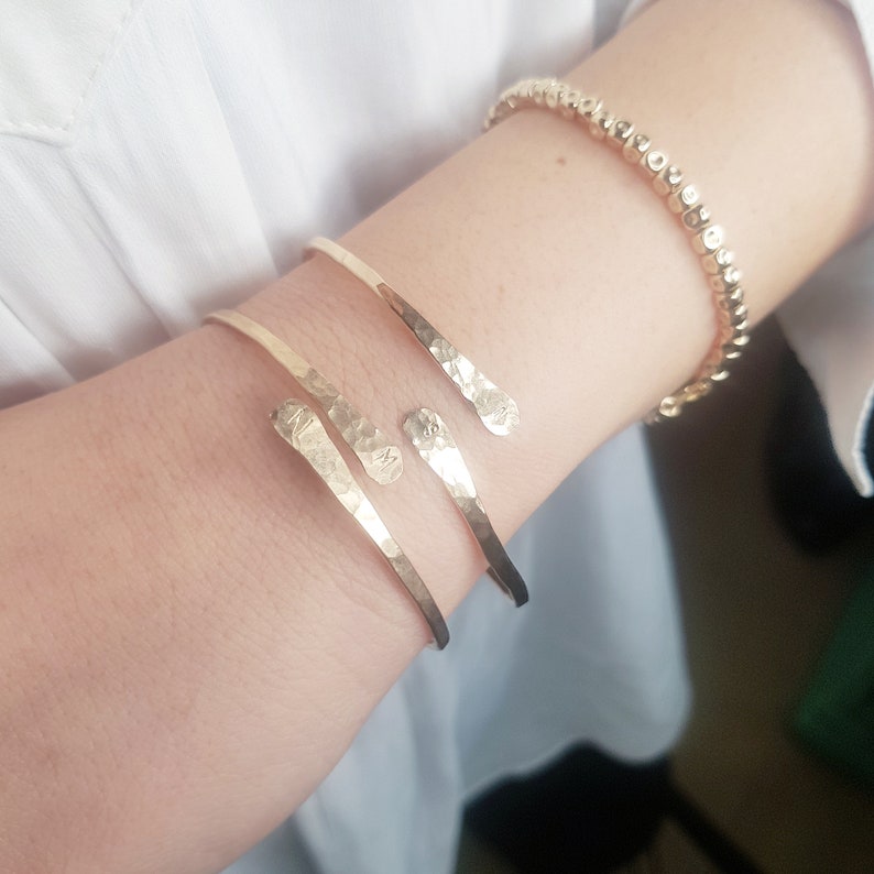 Gold bracelet Gold cuff bracelet Boho jewelry BFF gift | Etsy