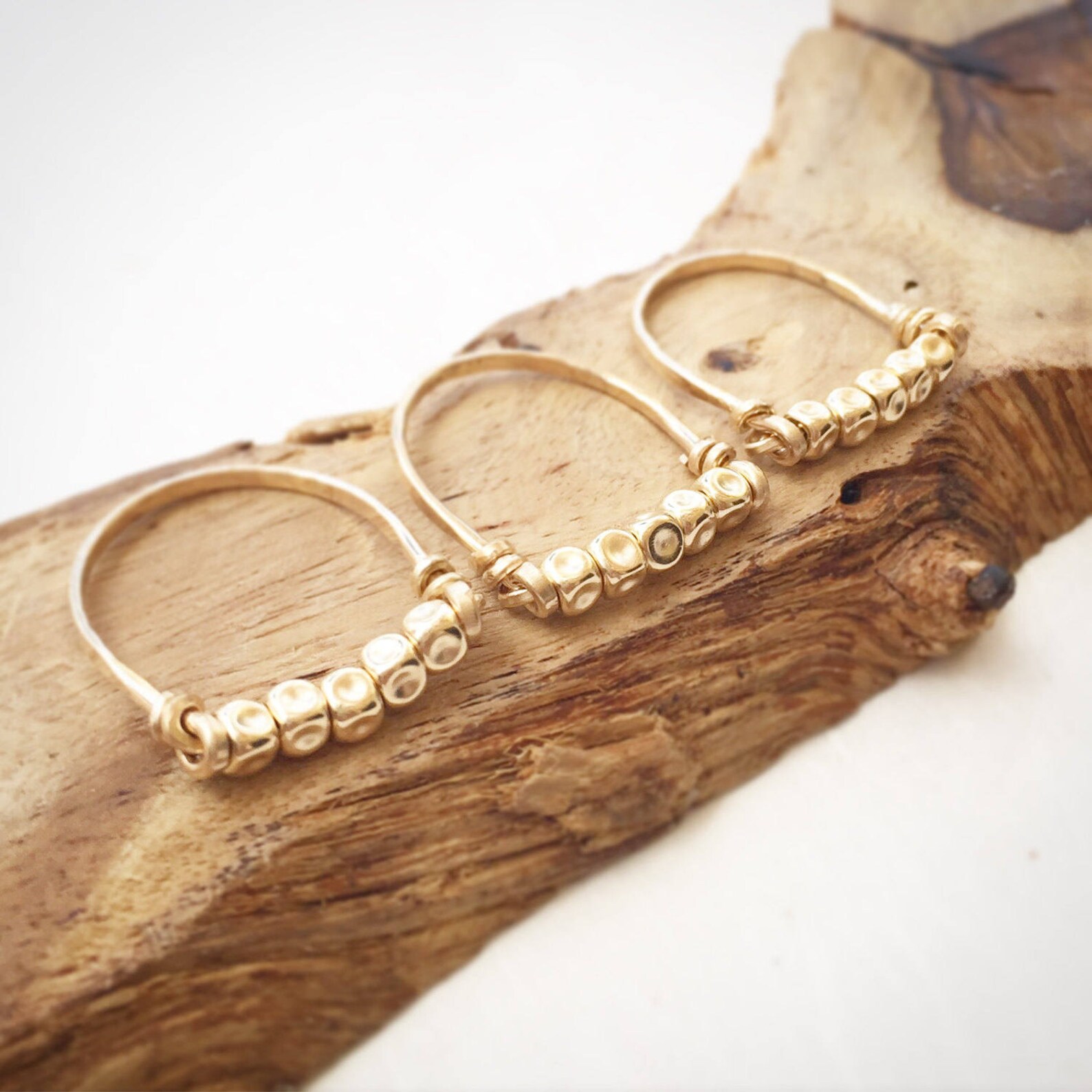 Gold Rings Set Minimalist Rings Stacking Rings Set Simple | Etsy