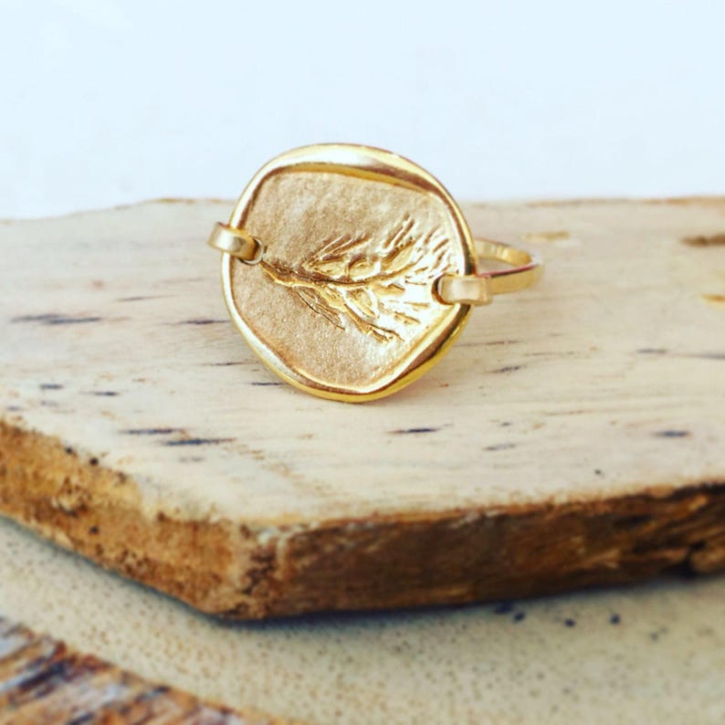 Gold Ring for Women Rings for Women Stacked Ring Coin - Etsy Israel