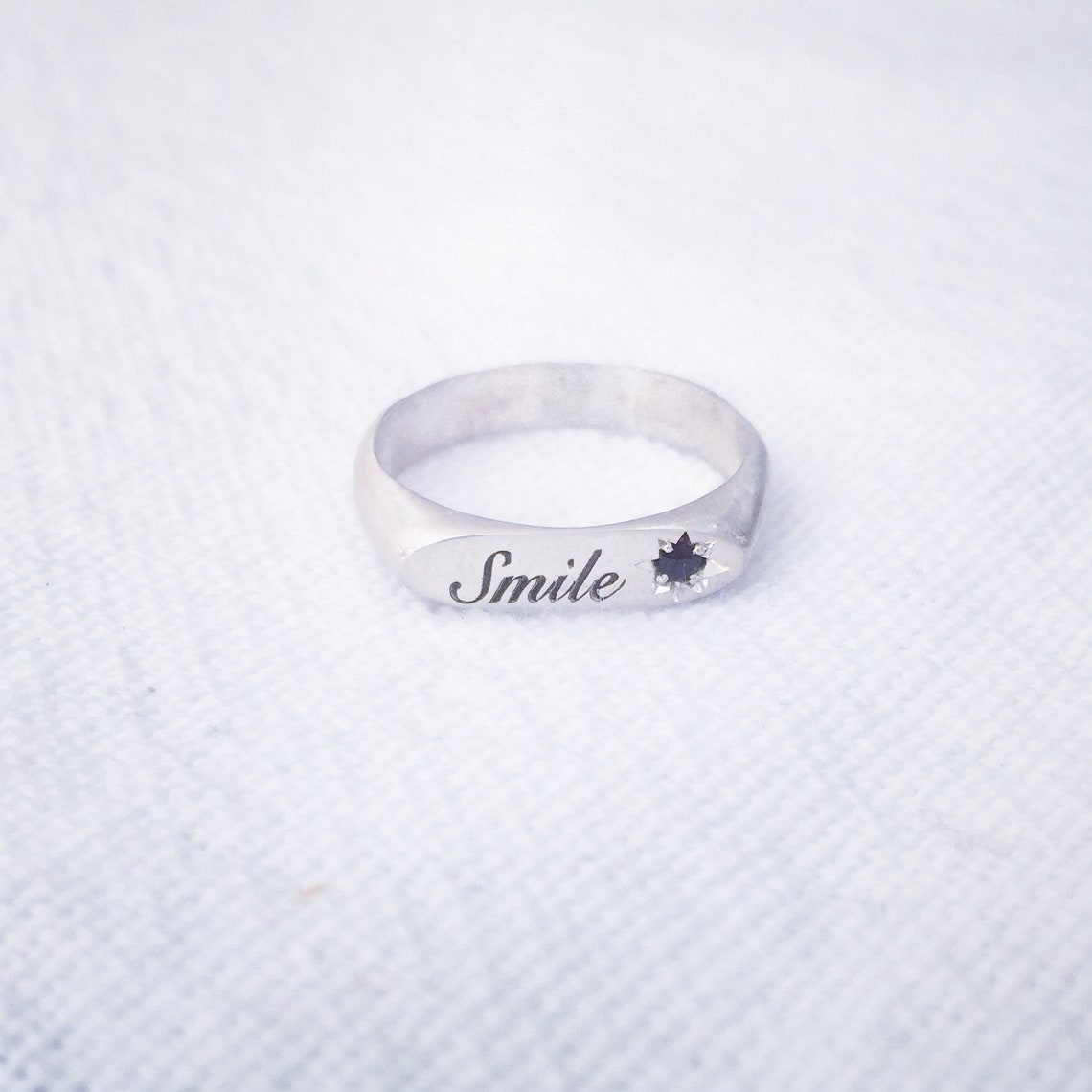 Silver Ring Signet Ring Signet Ring Women Silver Signet | Etsy