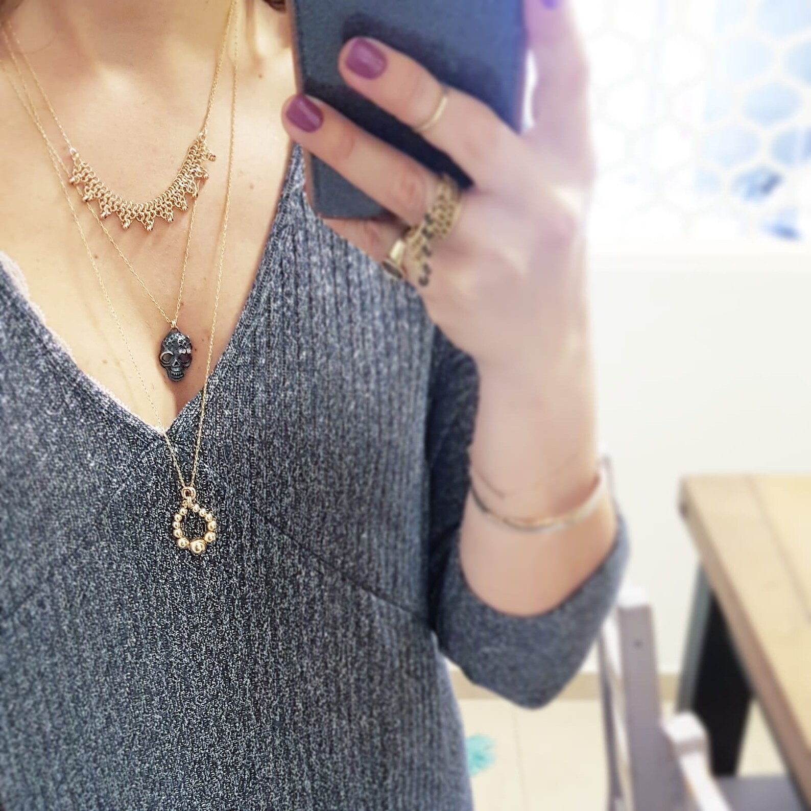 Gold Chainmail Necklace, Gold Filled Necklace, Boho Necklace, Byzantine ...