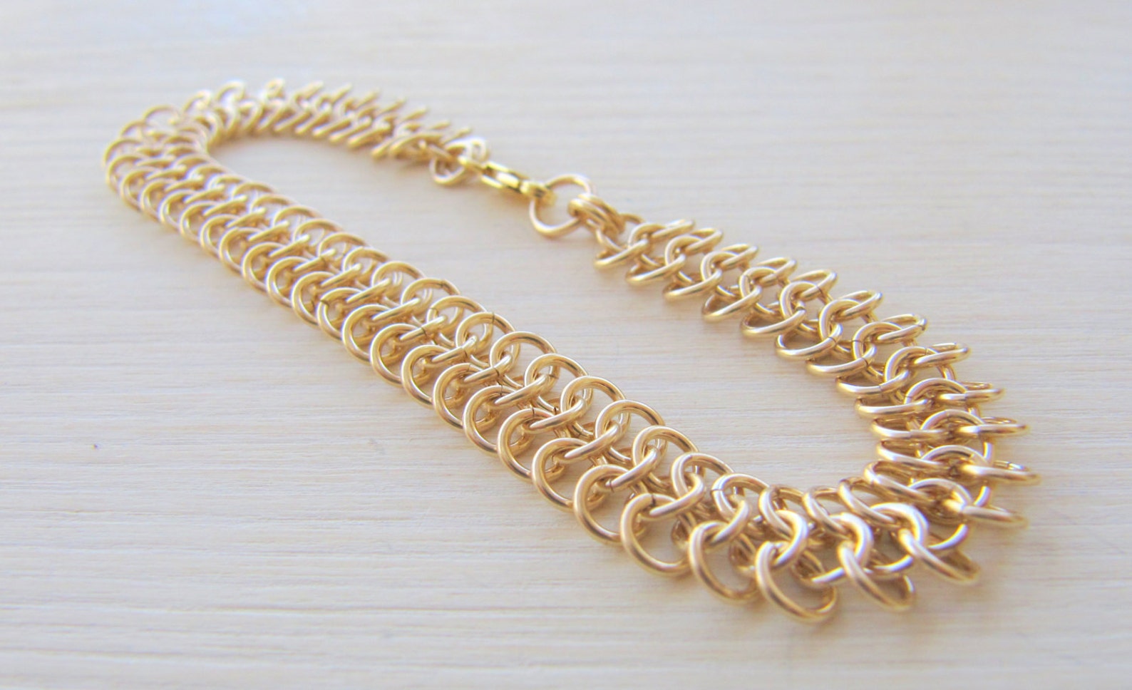 Gold Chain Bracelet. Simple Gold Bracelet. Gold Statement Bracelet ...