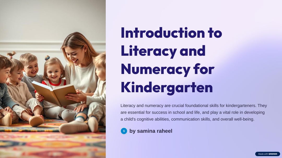 Early Childhood Education , Numeracy and Literacy Workbook ,preschool ...