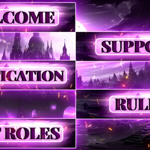 Non-animated Discord Banners | Aesthetic | Welcome, Rules, Roles + More ...