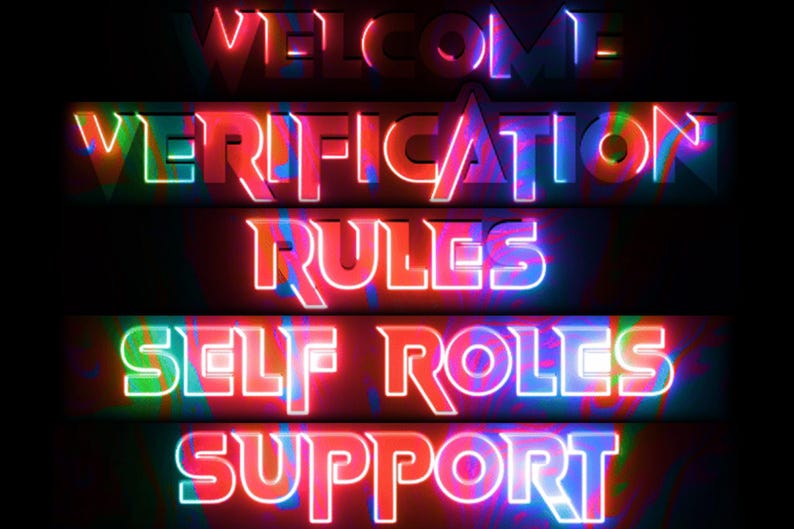 Animated Discord Banner | Animated Neon Reveal Effect - Etsy