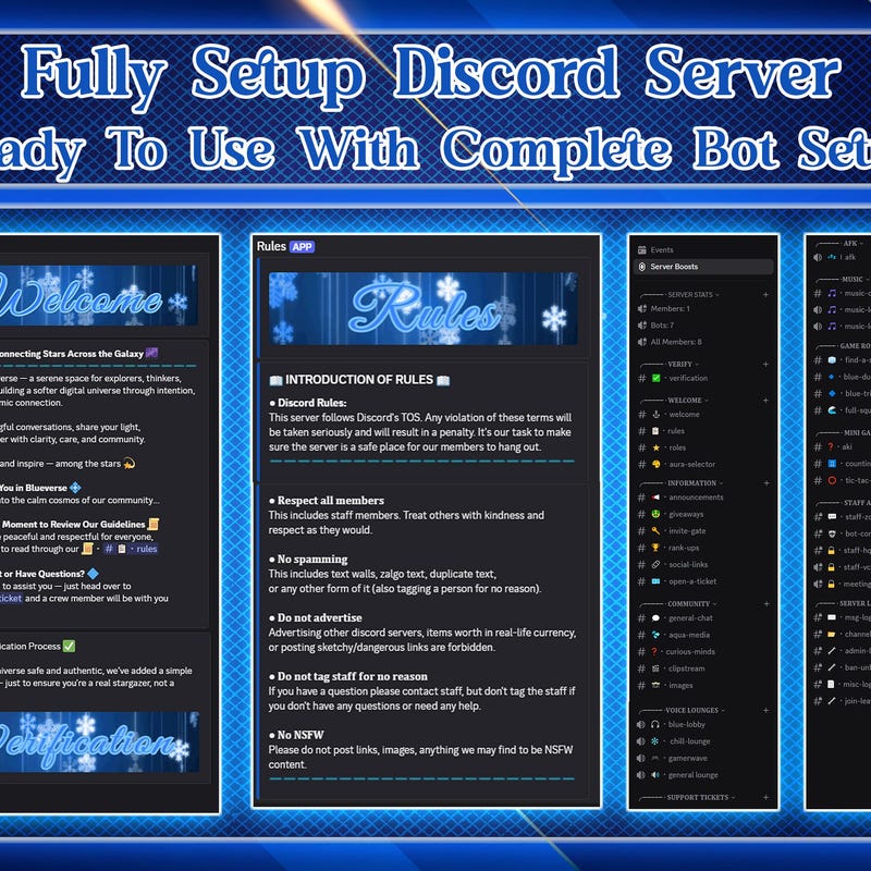 Discord Template - Etsy