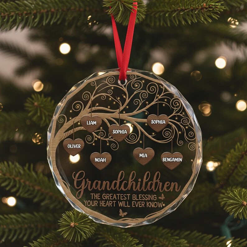 Personalized Our Grandchildren Ornament, Gift for Grandma Grandpa ...