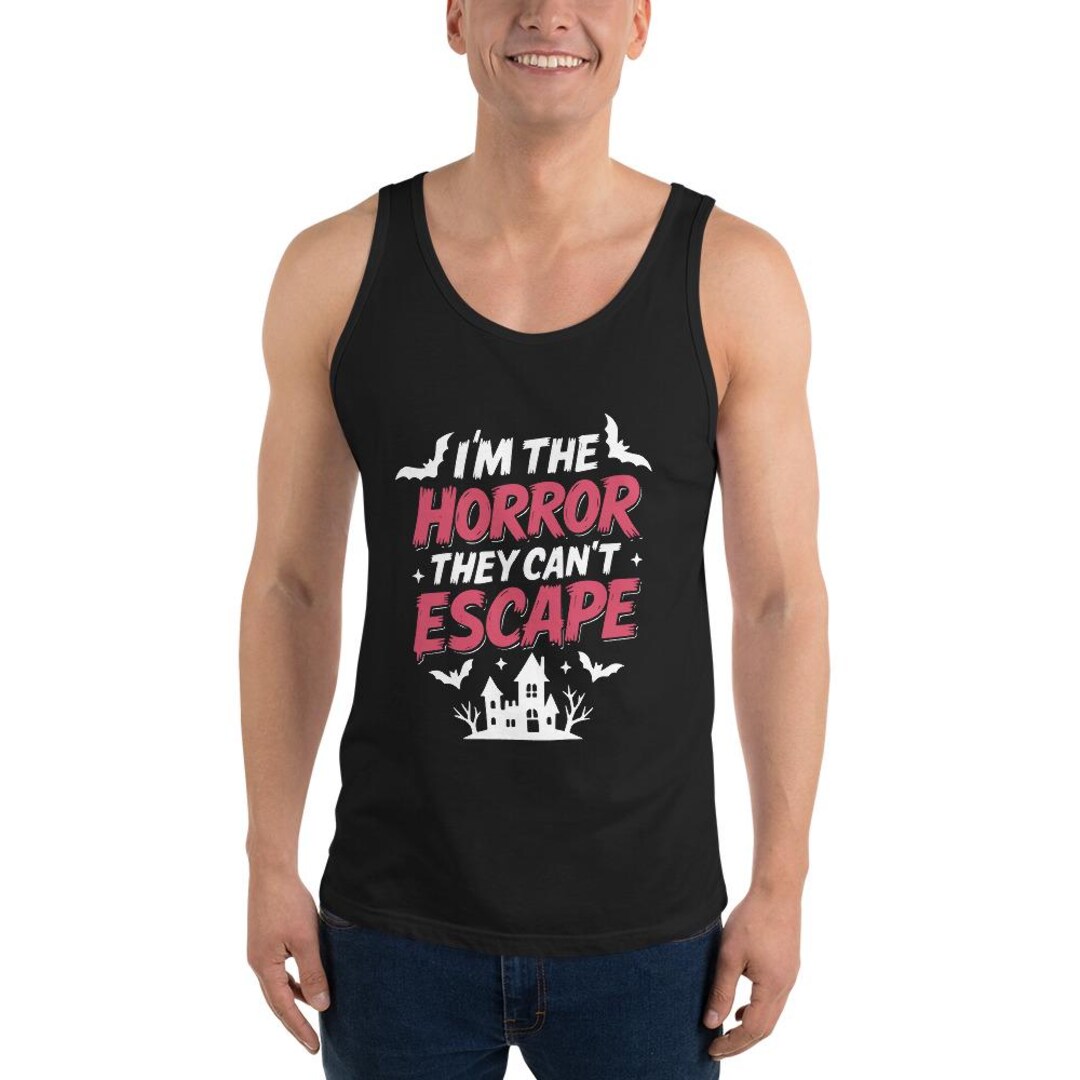 Horror Halloween Tank Top: Spooky Gym Fitness Workout Apparel - Etsy