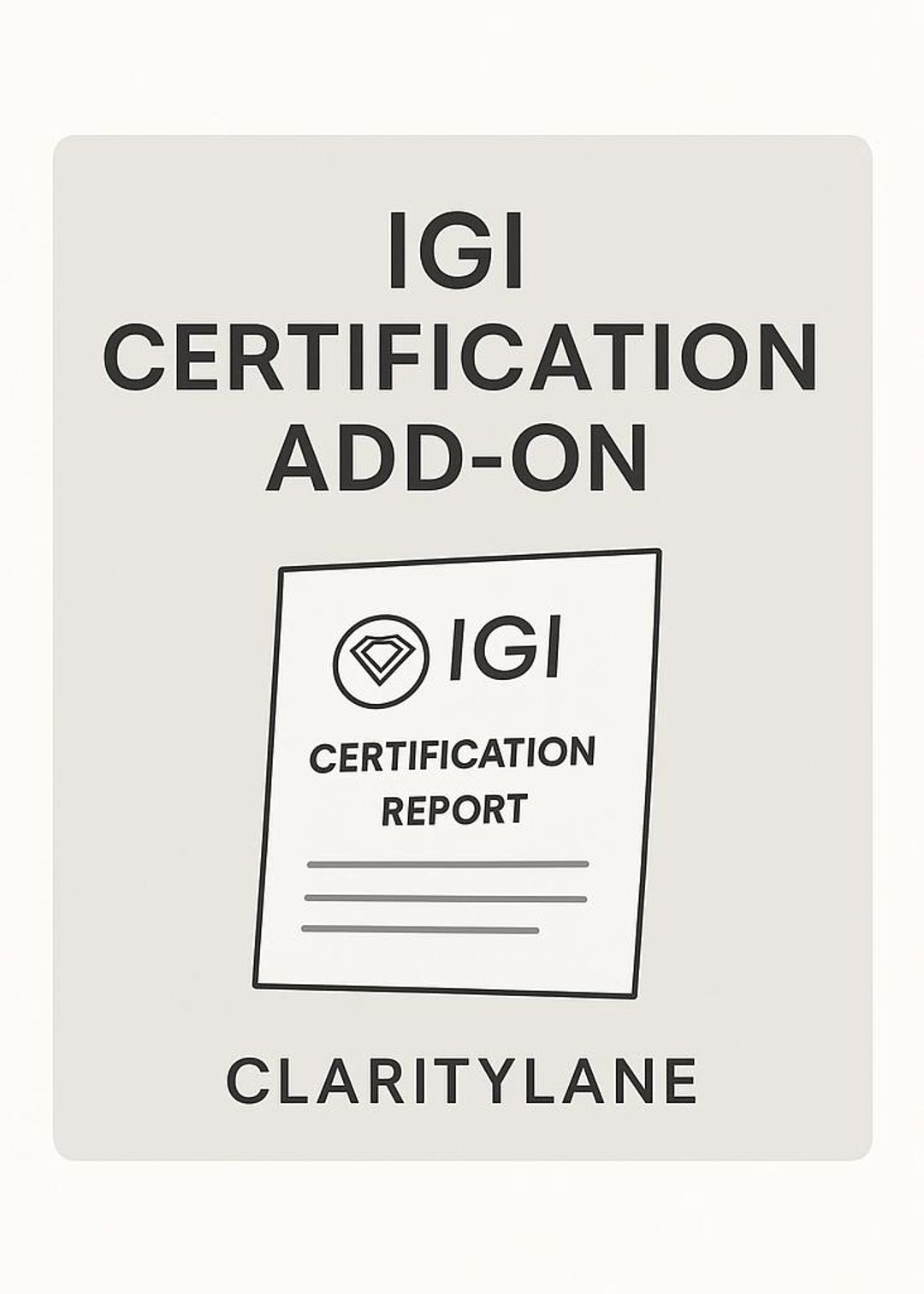 IGI Diamond Grading Report Add-on | Jewelry Certification - Etsy