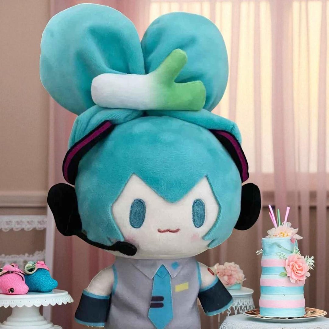 Hatsune Miku Plush Doll: Soft Anime Stuffed Toy, Kawaii Gift - Etsy