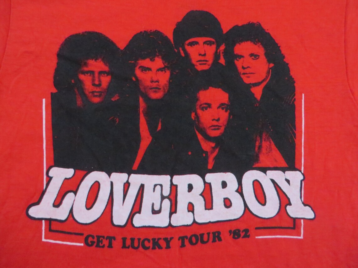 LOVERBOY 1982 tour T SHIRT small mint | Etsy
