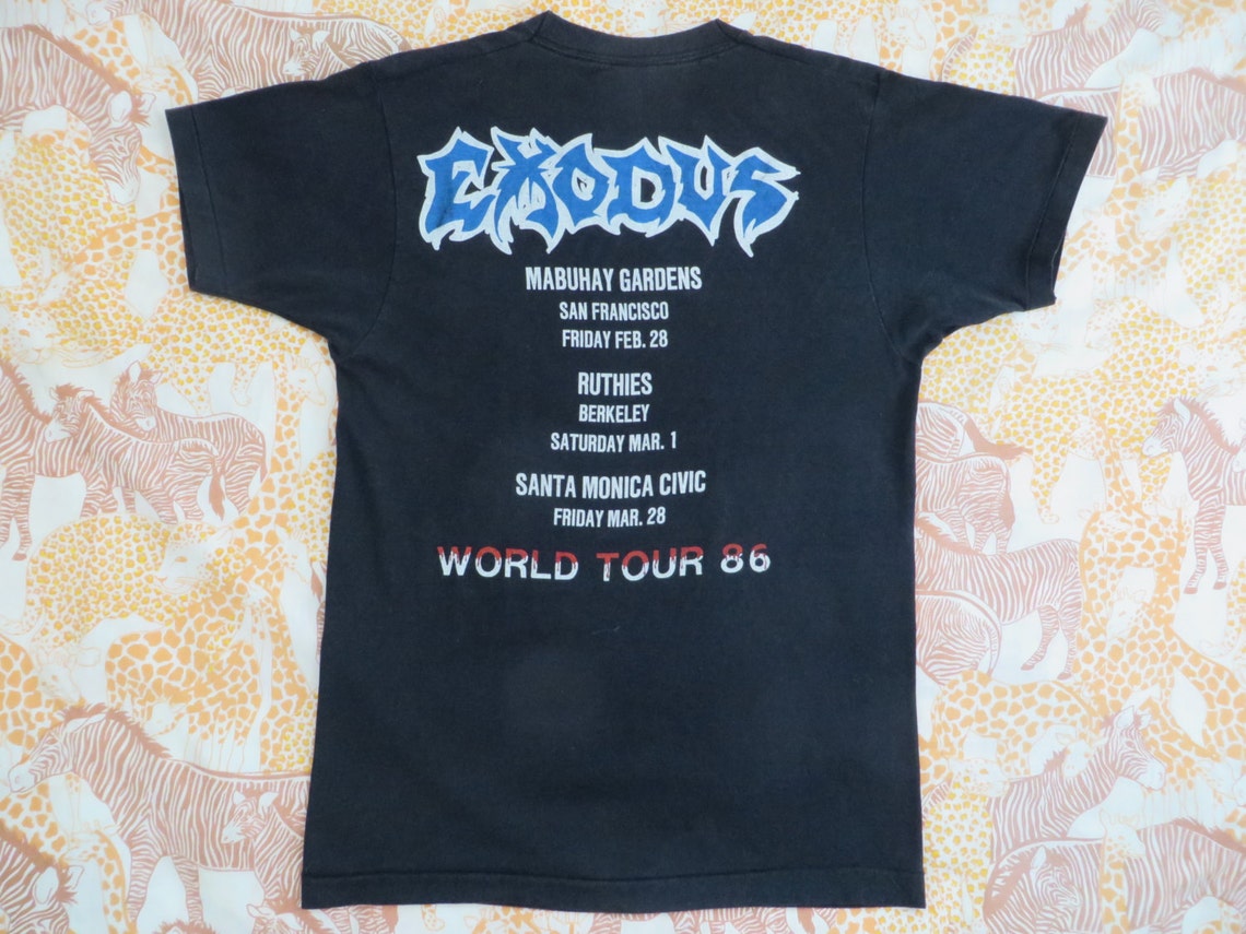 EXODUS 1985 Tour T SHIRT - Etsy