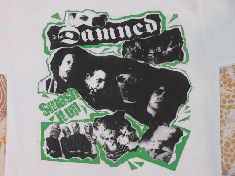 THE DAMNED 80s T SHIRT Original Vintage Concert Tee - Etsy