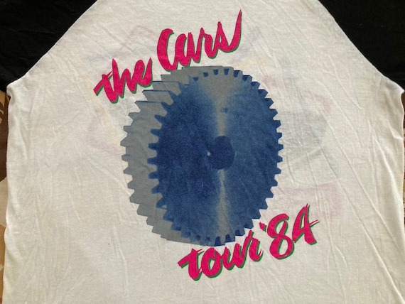 Original THE CARS 1984 Tour vintage T SHIRT - Gem