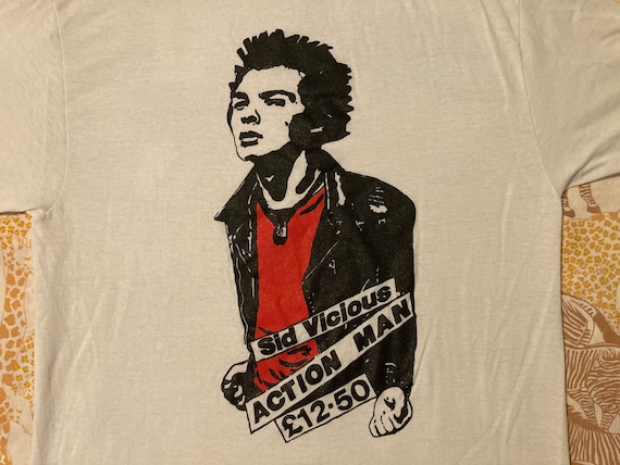 Original 80s SID VICIOUS Sex Pistols vintage T SHIRT - Gem