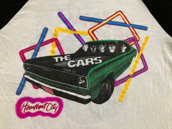 Original THE CARS 1984 Tour vintage T SHIRT - Gem