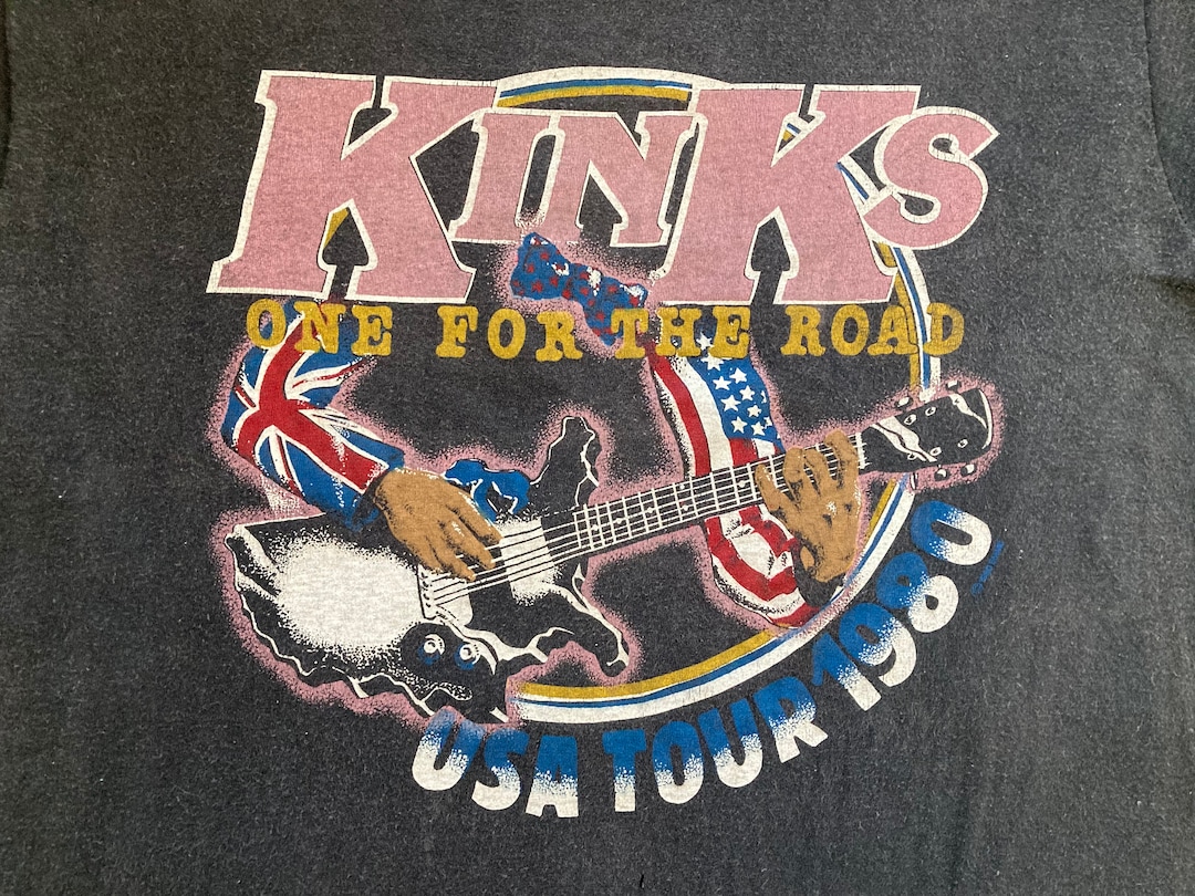 Original KINKS 1980 Tour Vintage T SHIRT - Etsy